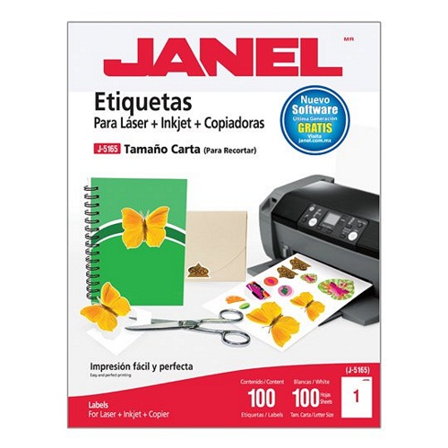 Papelería Comercial - ETIQUETAS AUTOADHERIBLES T. CARTA C/100 JANEL Papelería Comercial - ETIQUETAS AUTOADHERIBLES T. CARTA C/100 JANEL