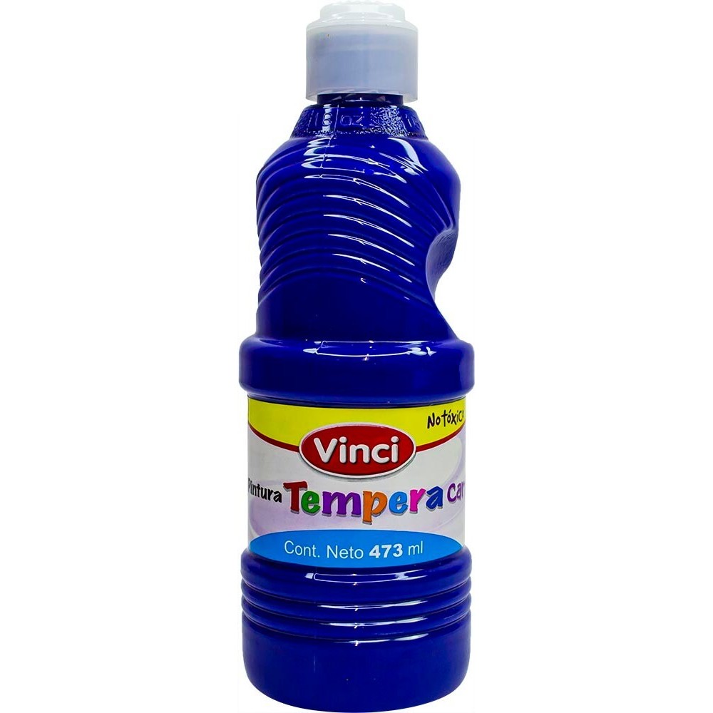 Papelería Comercial - PINTURA TEMPERA VINCI 473 ML. COLOR AZUL