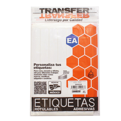 Papelería Comercial - ETIQUETAS AUTOADHERIBLES BLANCAS TRANSFER 20-10.5 Papelería Comercial - ETIQUETAS AUTOADHERIBLES BLANCAS TRANSFER 20-10.5