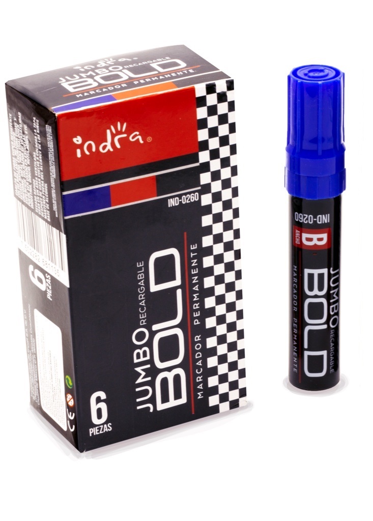 Papelería Comercial - MARCADOR JUMBO BOLD COLOR AZUL