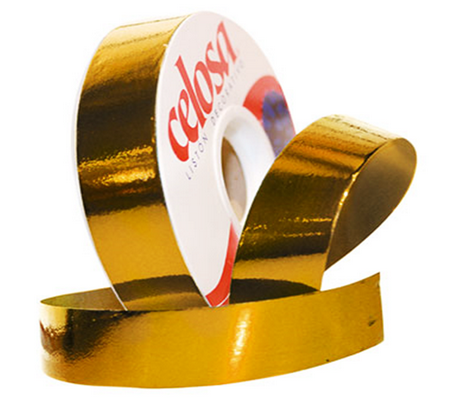 Papelería Comercial - MERCERIA LISTON CELOSA METALICO LISO #5 C. ORO