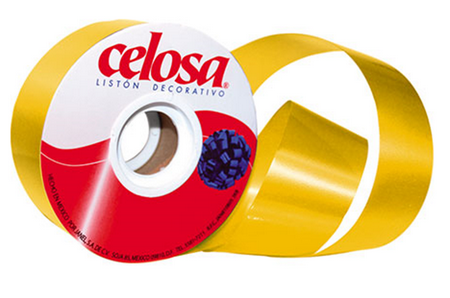 Papelería Comercial - MERCERIA LISTON CELOSA LISO #9 C. AMARILLO