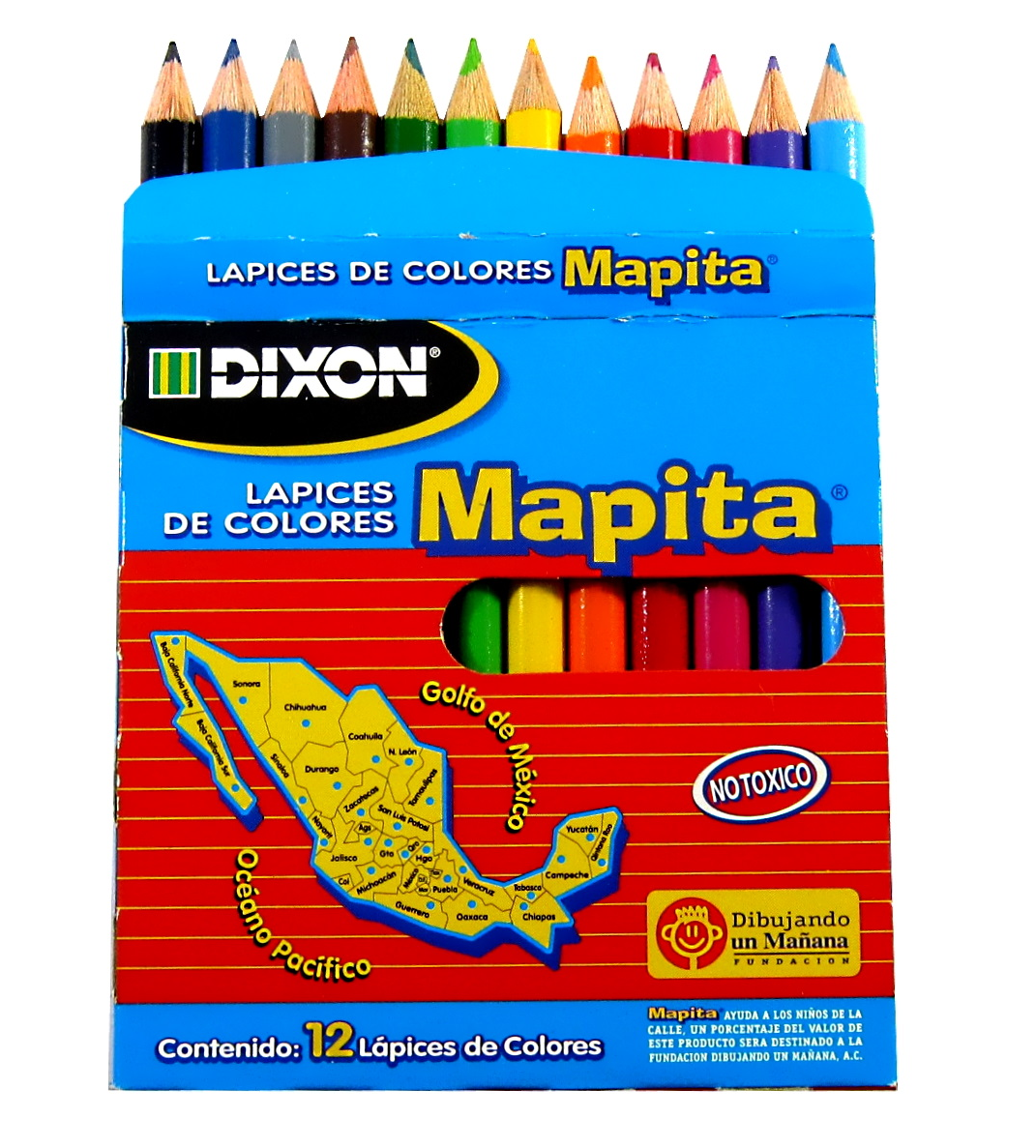 Papelería Comercial - COLORES DE MADERA C/12 CORTOS MAPITA