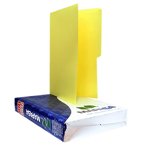 Papelería Comercial - FOLDER T. OFICIO COLOR AMARILLO C/U