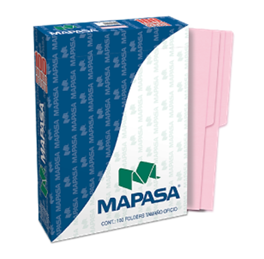 Papelería Comercial - FOLDER T. OFICIO COLOR ROSA C/U