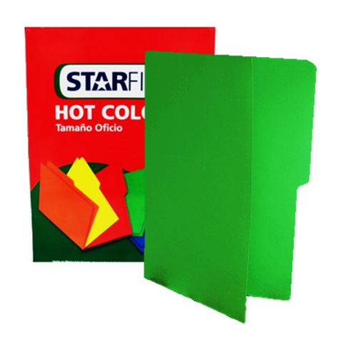 Papelería Comercial - FOLDER T. OFICIO FOSFORESCENTE VERDE C/U