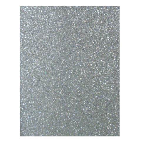 Papelería Comercial - MERCERIA FOAMI CON DIAMANTINA 55X43CMS. C. PLATA