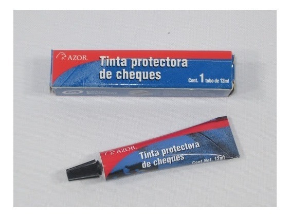 Papelería Comercial - TINTA PROTECTORA DE CHEQUES COLOR ROJO