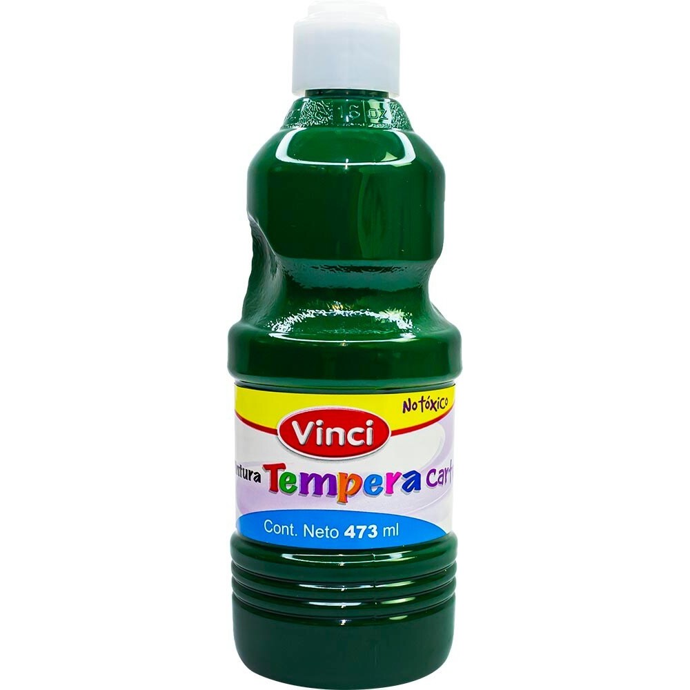 Papelería Comercial - PINTURA TEMPERA VINCI 473 ML. COLOR VERDE