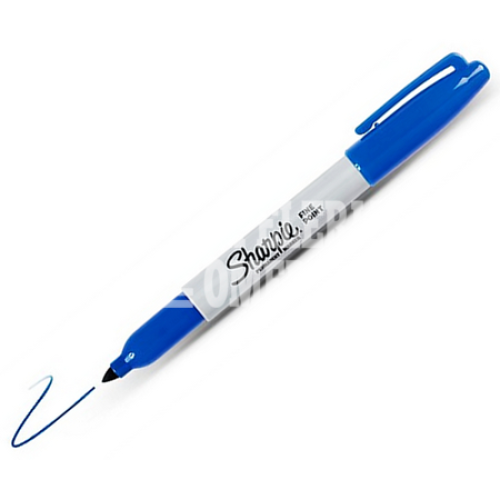 Papelería Comercial - MARCADOR PERMANENTE SHARPIE P/FINO C. AZUL