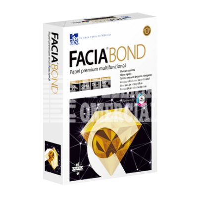 Papelería Comercial - PAPEL BOND T.CARTA 37 KGS FACIA BOND PAQ. C/500