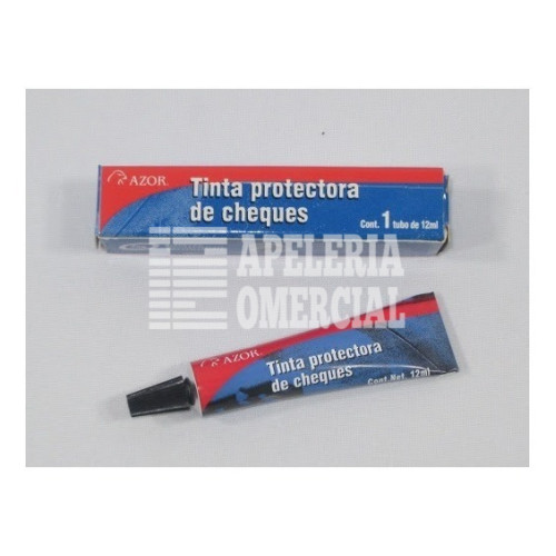 Papelería Comercial - TINTA PROTECTORA DE CHEQUES COLOR ROJO