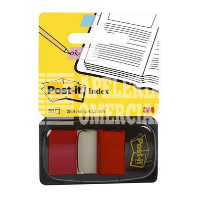 Papelería Comercial - PAPELETAS POST IT BANDERITAS C/50 ROJO